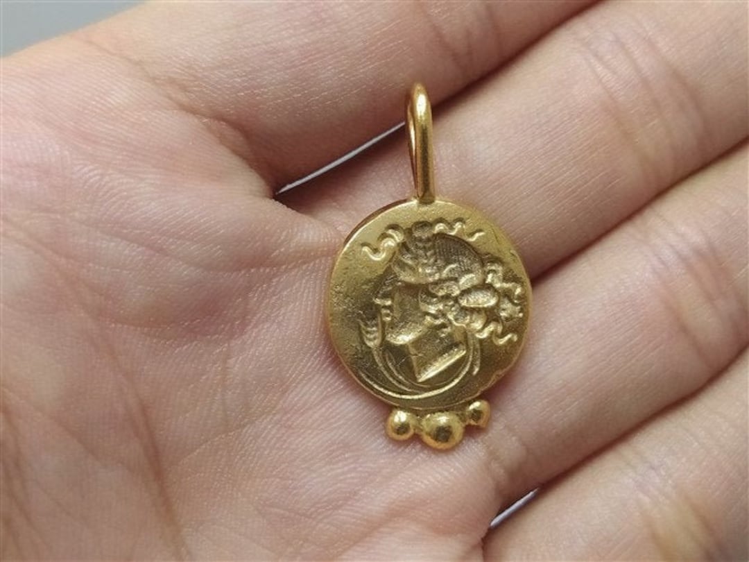 Intaglio Goddess Circe Roman Coin Pendant Silver 925K Sterling Silver ...