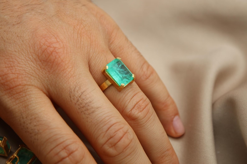 Handmade Silver Ring With Paraiba Tourmaline - Exclusive Jewelry - Etsy