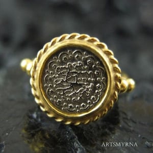 Intaglio Ottoman Coin Ring | 925K Sterling Silver | Constantinople ...
