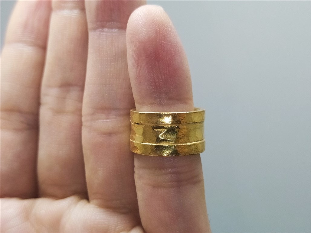 8mm Band Ring Solid Silver 925K Sterling Silver Handmade | Etsy