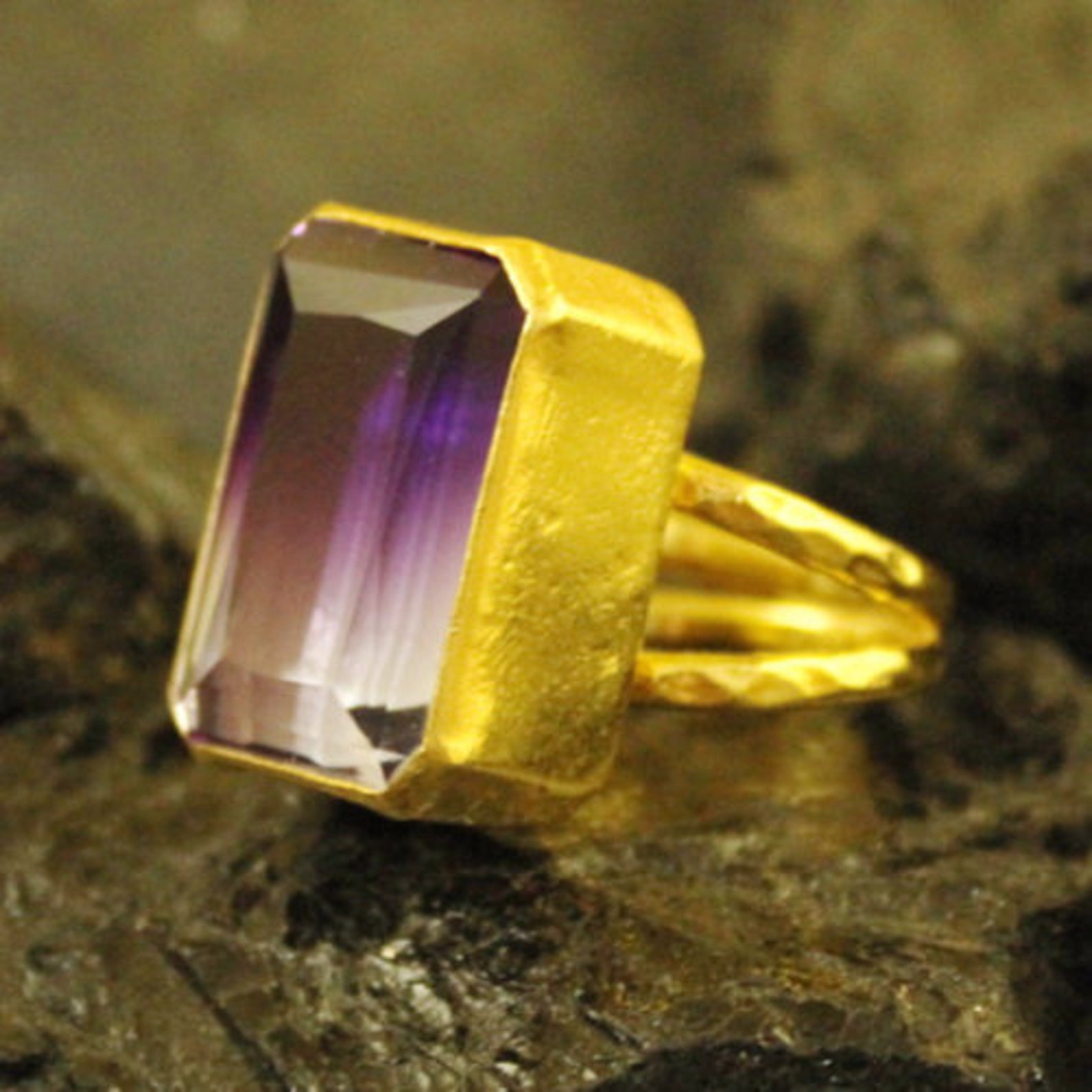 Ametrine Stone Ring | Gemstone Ring | Ametrine Jewelry | Engagement ...