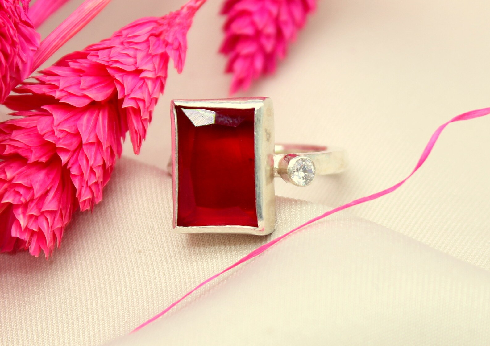 Ruby Ring Solid Silver 925K Sterling Silver Ancient Roman - Etsy