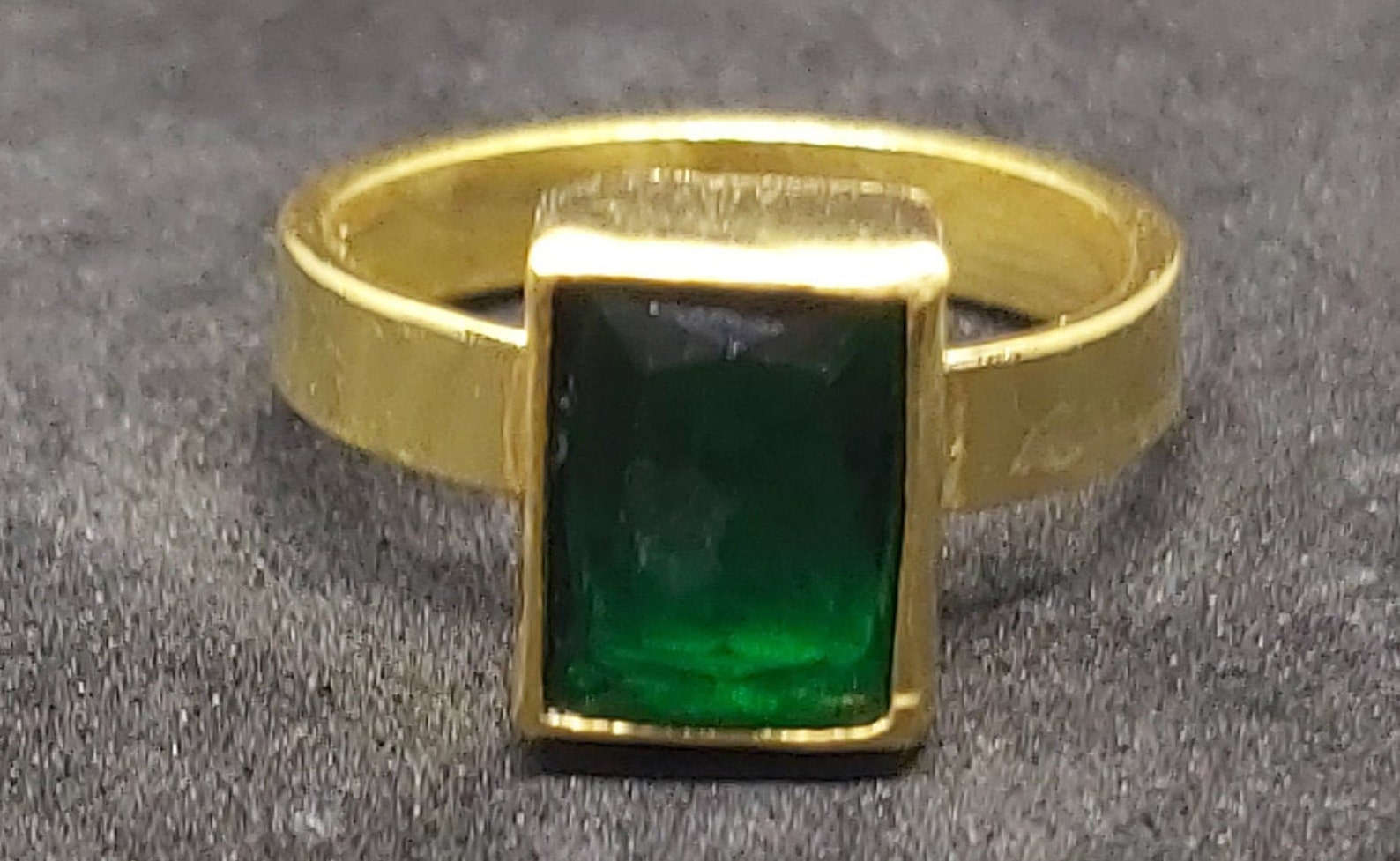 Emerald Ring Solid Sterling | Minimalist Ring | Bridesmaid Gift ...