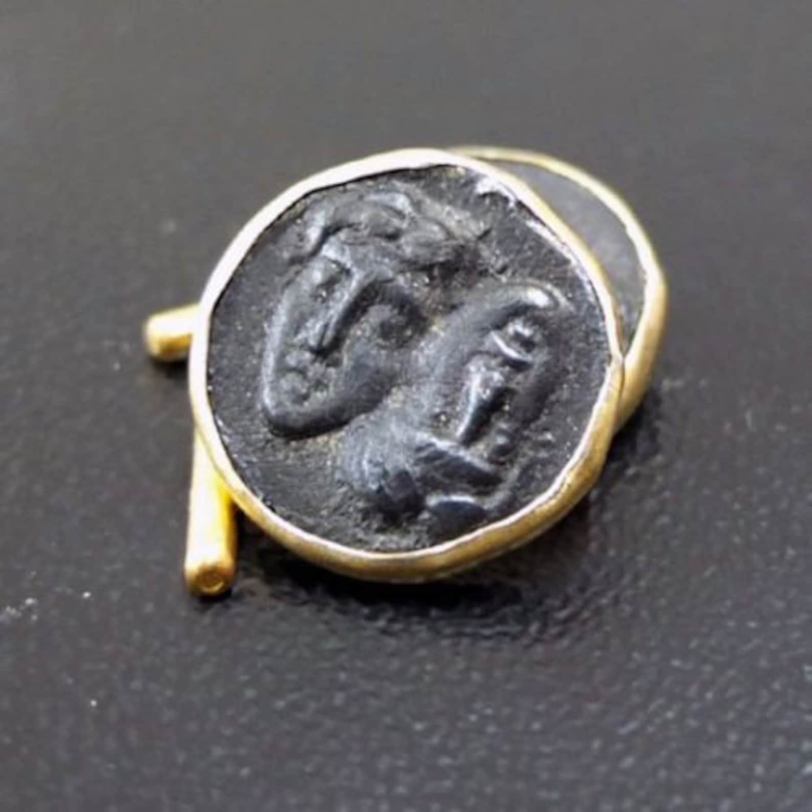 Roman Coin Intaglio Cufflink Solid Silver | Dainty Cufflink ...