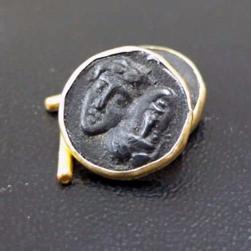 Roman Coin Intaglio Cufflink Solid Silver Dainty Cufflink | Etsy