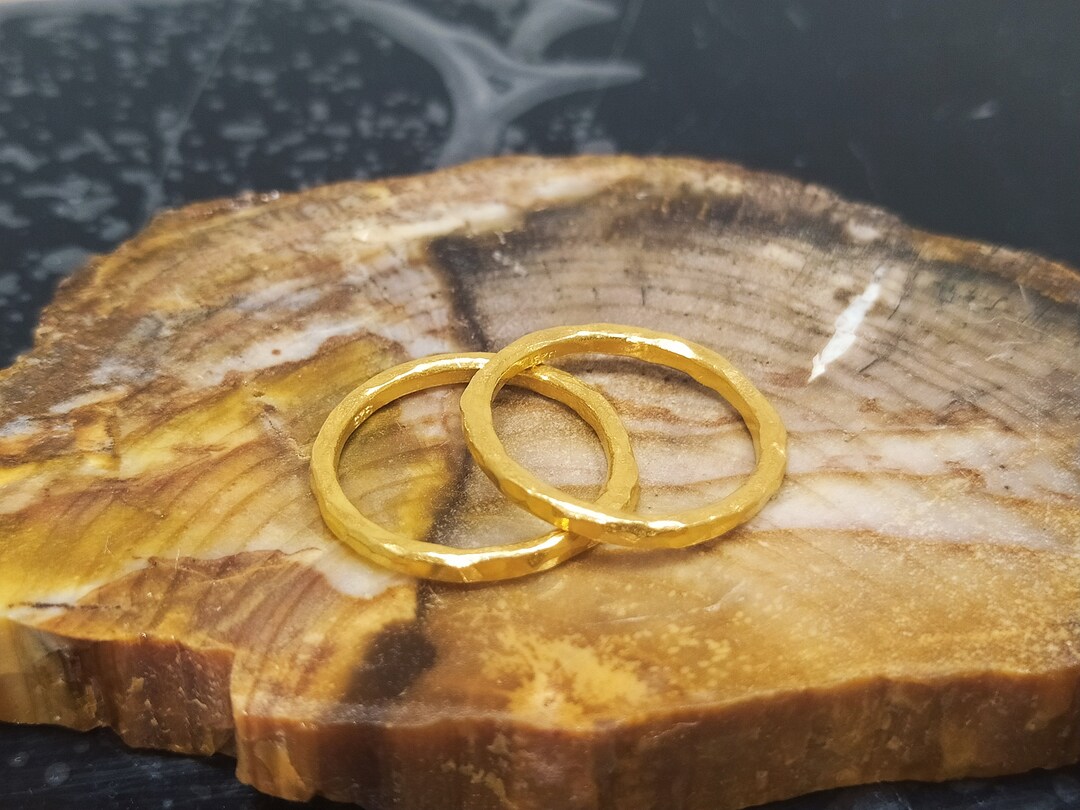 Double Ring Pieces Band Rings Wedding Ring Stacking Ring - Etsy