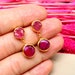 925k Sterling Silver Raw Ruby Stud Earrings Ruby Stud - Etsy