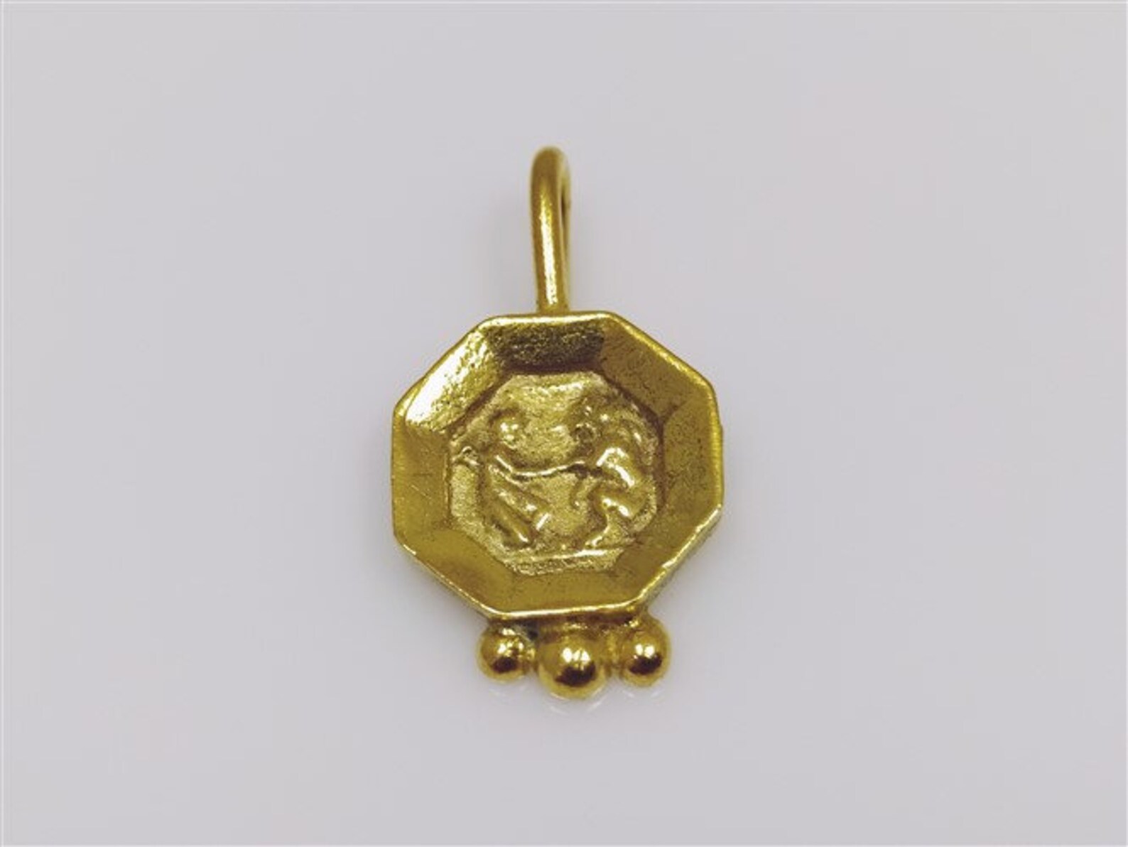 Intaglio Ancient Greek Baby Angel Roman Coin Signet Pendant | Etsy