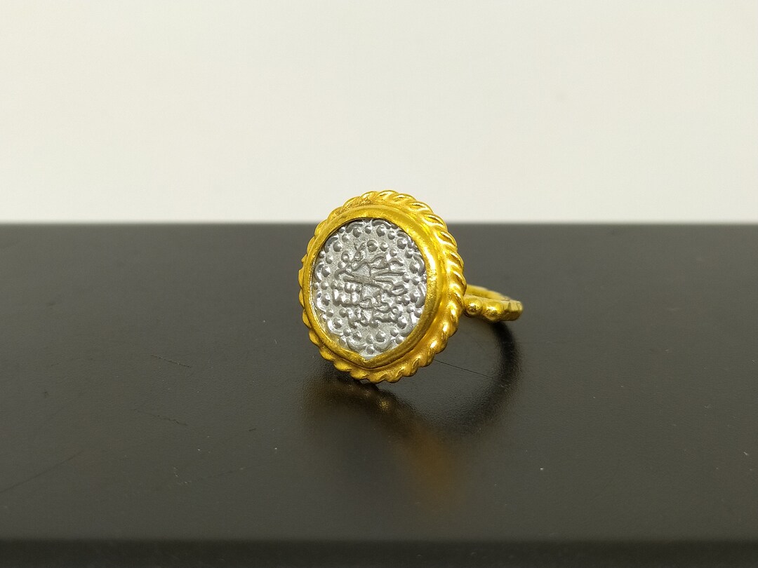 Ottoman Coin Ring | 925K Sterling Silver | Constantinople Monogram ...