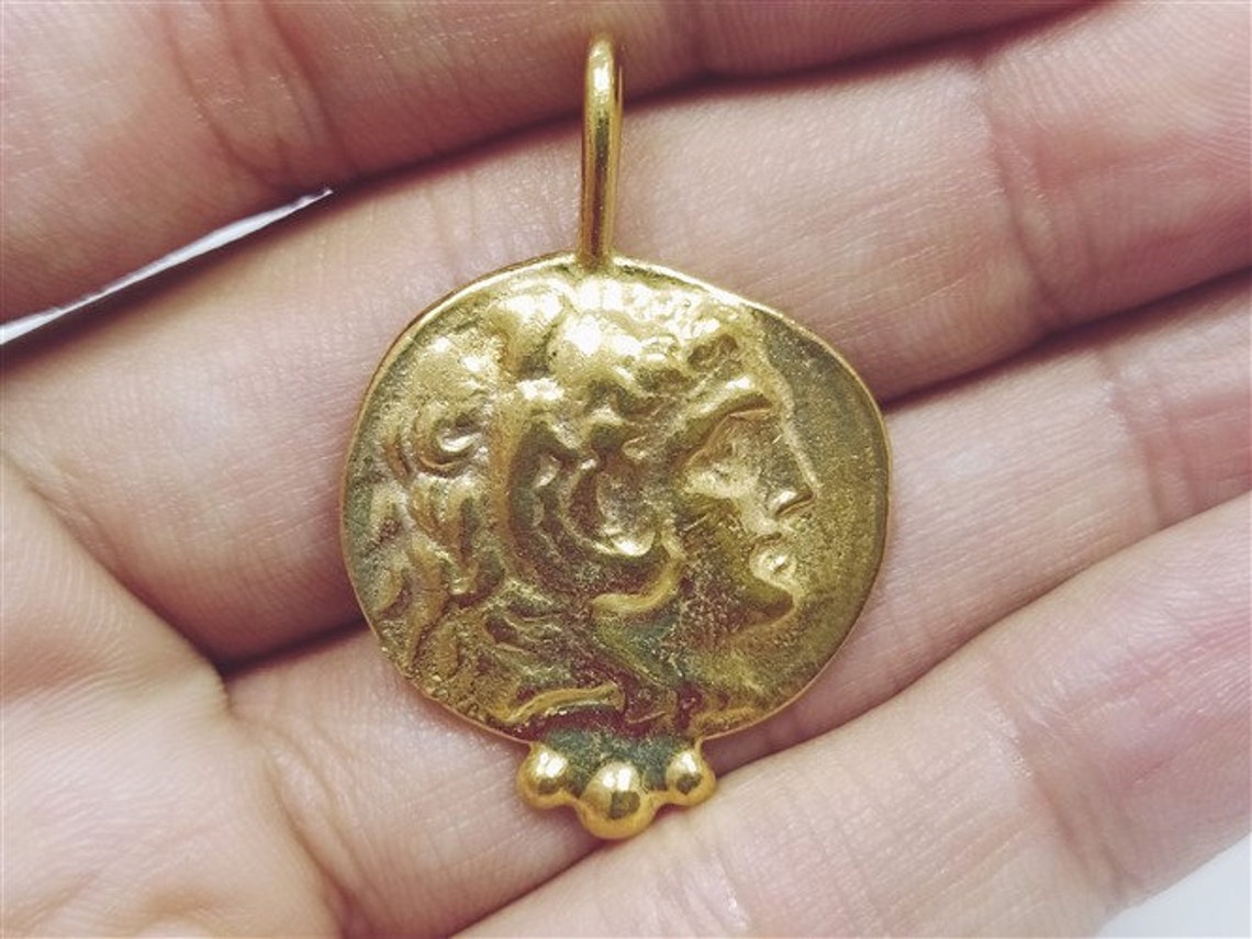 Intaglio Ancient Greek Roman Coin Signet Pendant Silver | Etsy