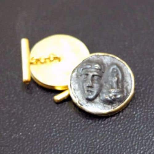 Roman Coin Intaglio Cufflink Solid Silver Dainty Cufflink | Etsy