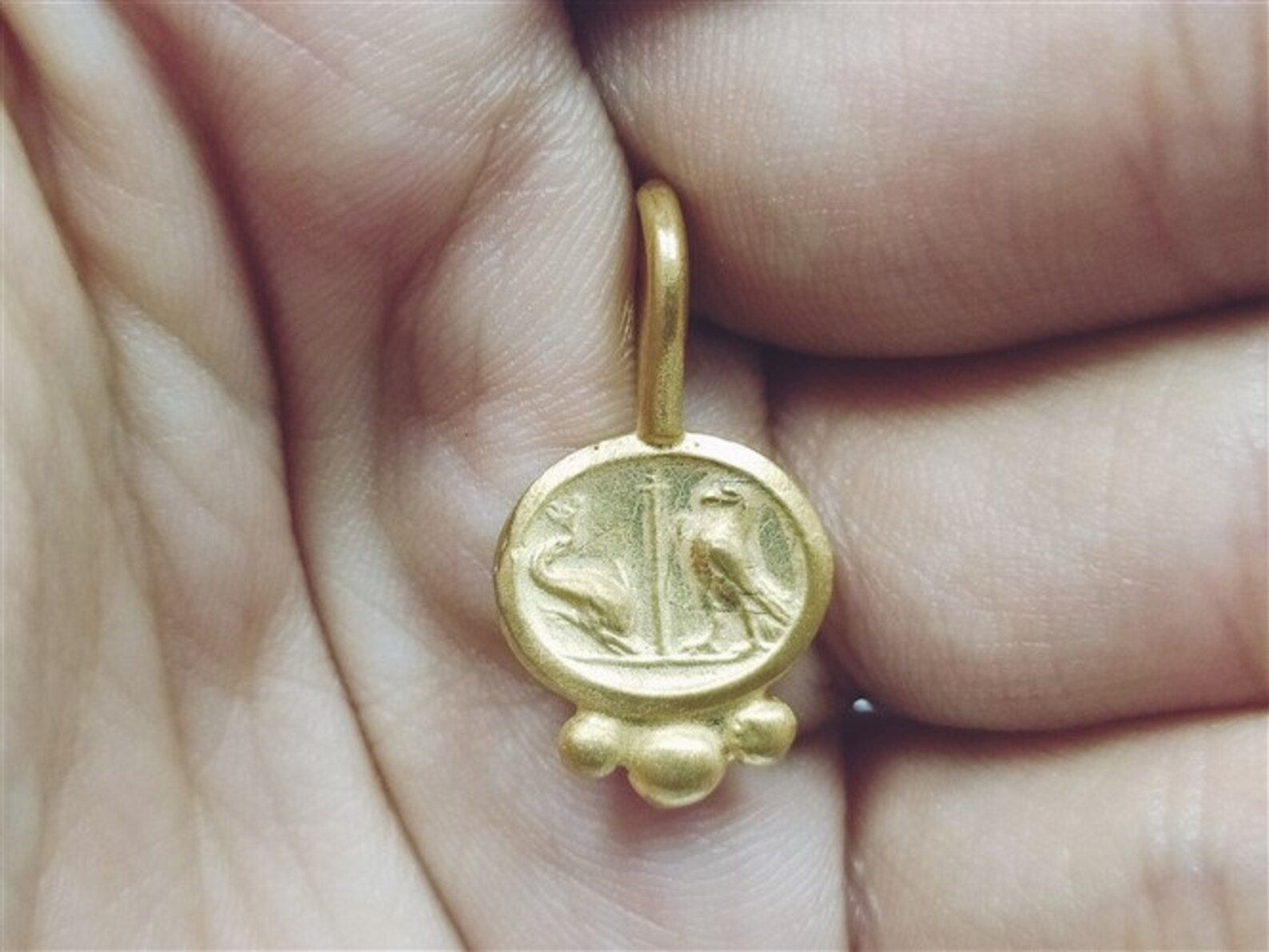 Eagle Bird Figure Intaglio Roman Coin Signet Pendant Silver - Etsy