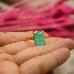 Handmade Silver Ring With Paraiba Tourmaline - Exclusive Jewelry - Etsy