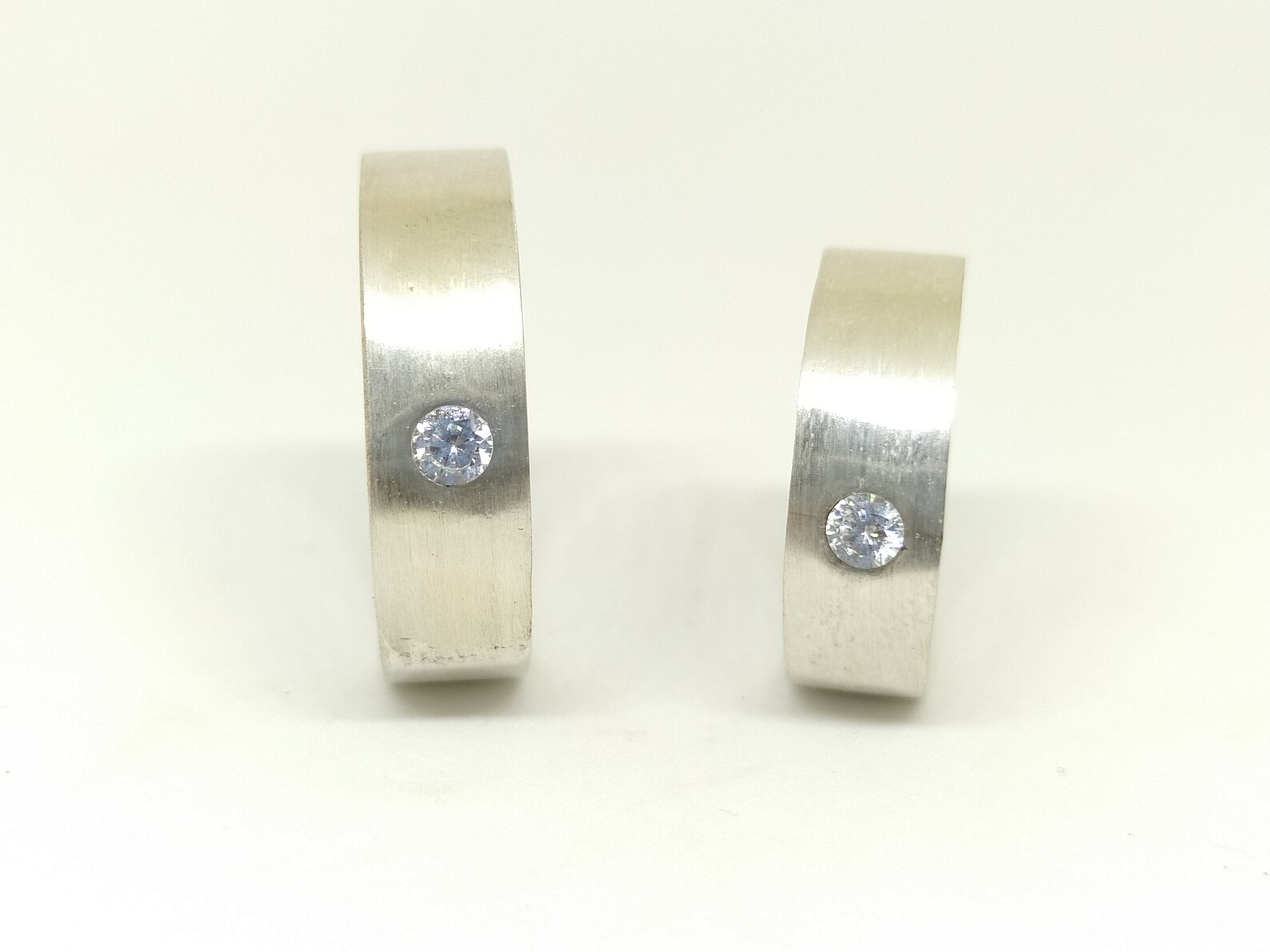 Two Band Ring 6mm Solid Silver 925K Sterling Silver | Etsy