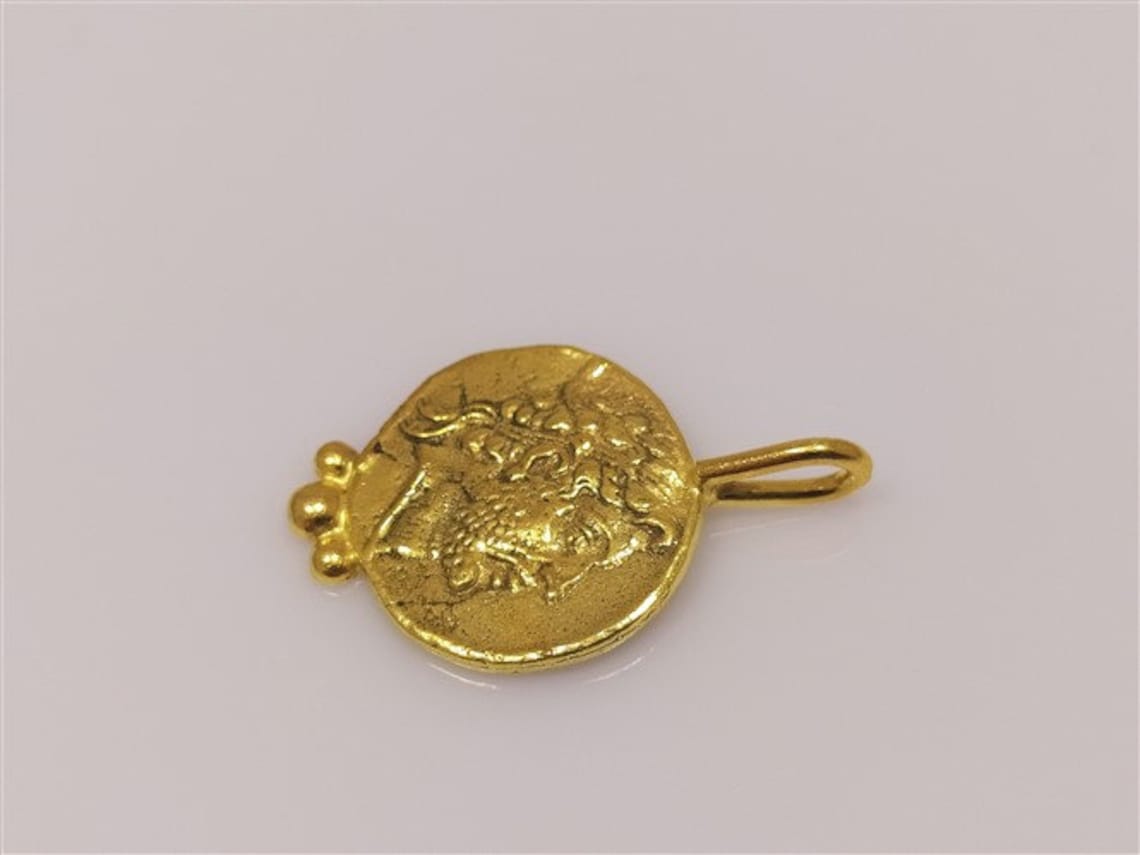Intaglio Rome King Roman Coin Pendant Silver | 925K Sterling Silver ...