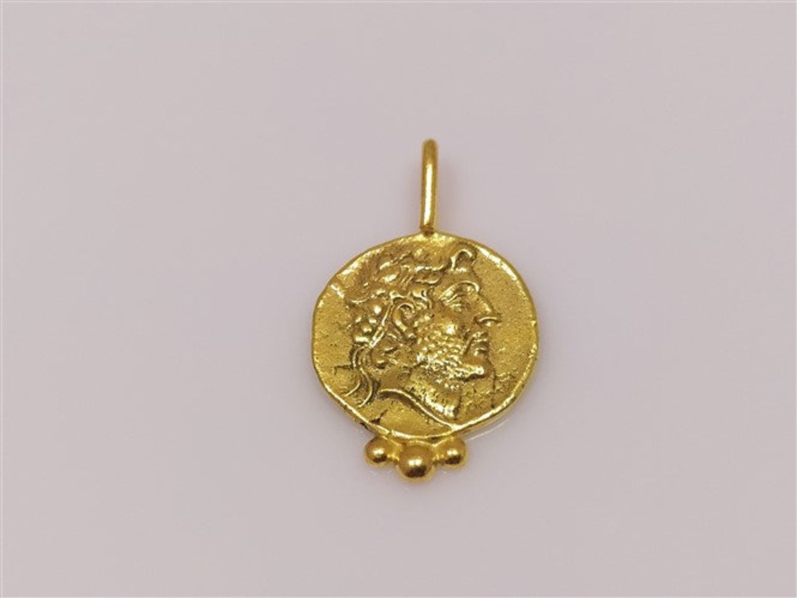 Intaglio Rome King Roman Coin Pendant Silver | 925K Sterling Silver ...