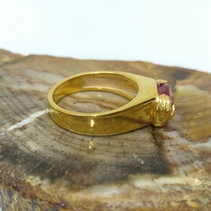 Fingers Ruby Ring Solid Sterling | Minimalist Ring | 925K Steling ...