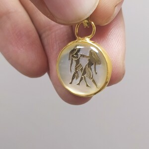 Gemini Handmade Sterling Silver Pendant | Zodiac Sign Necklace ...