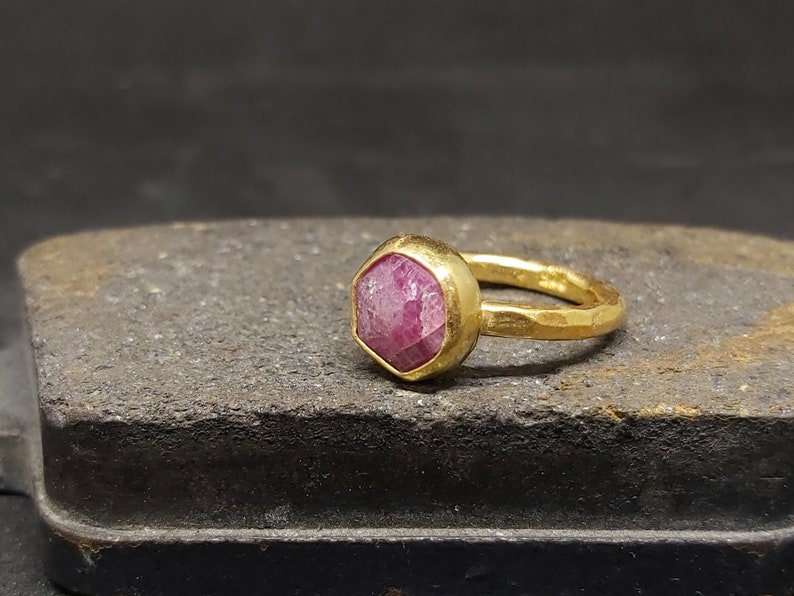 Natural Ruby Ring Solid Silver 925K Sterling Silver - Etsy