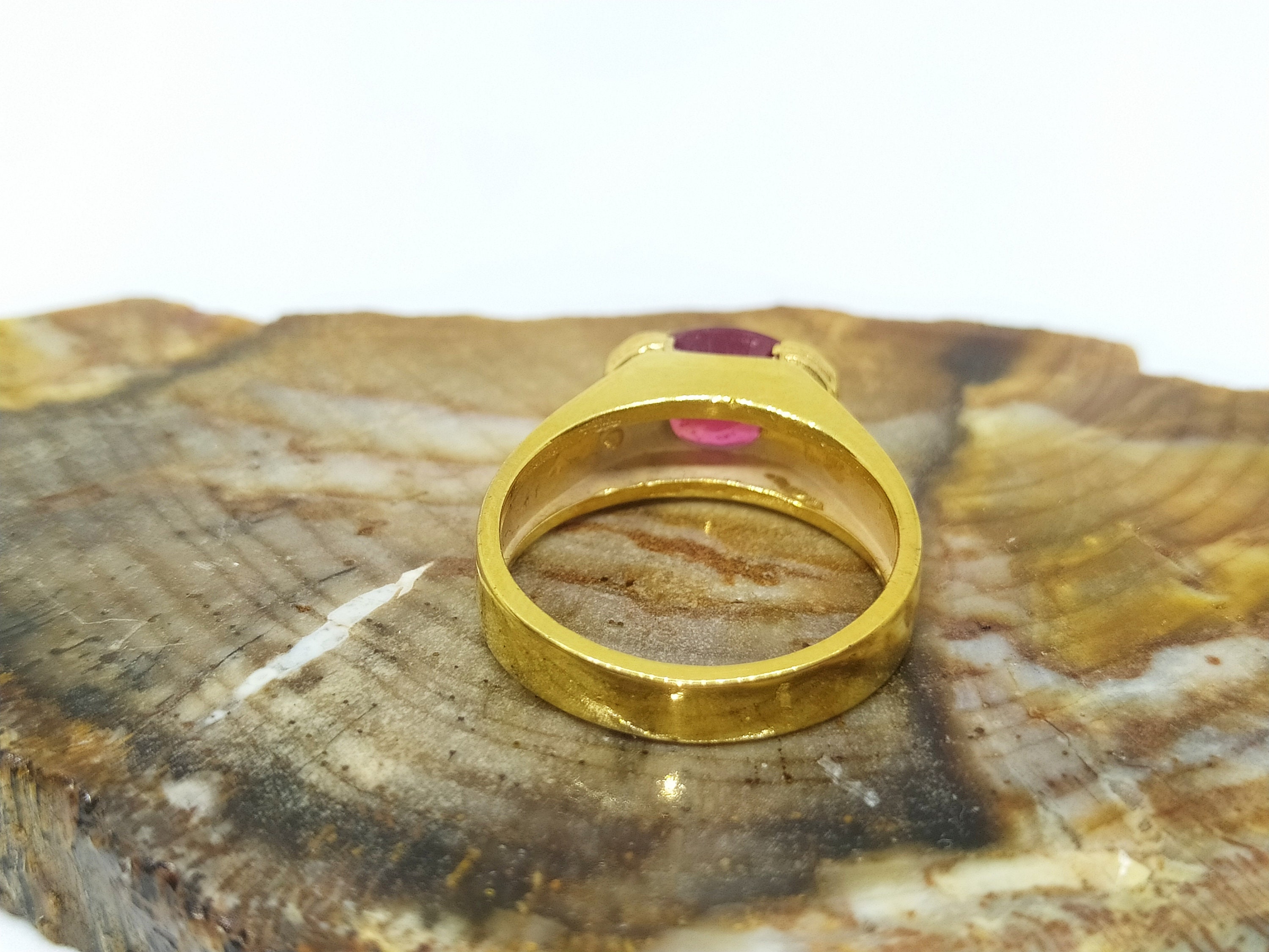 Fingers Ruby Ring Solid Sterling Minimalist Ring 925K - Etsy