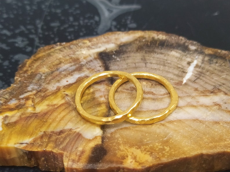 Double Ring Pieces Band Rings Wedding Ring Stacking Ring - Etsy