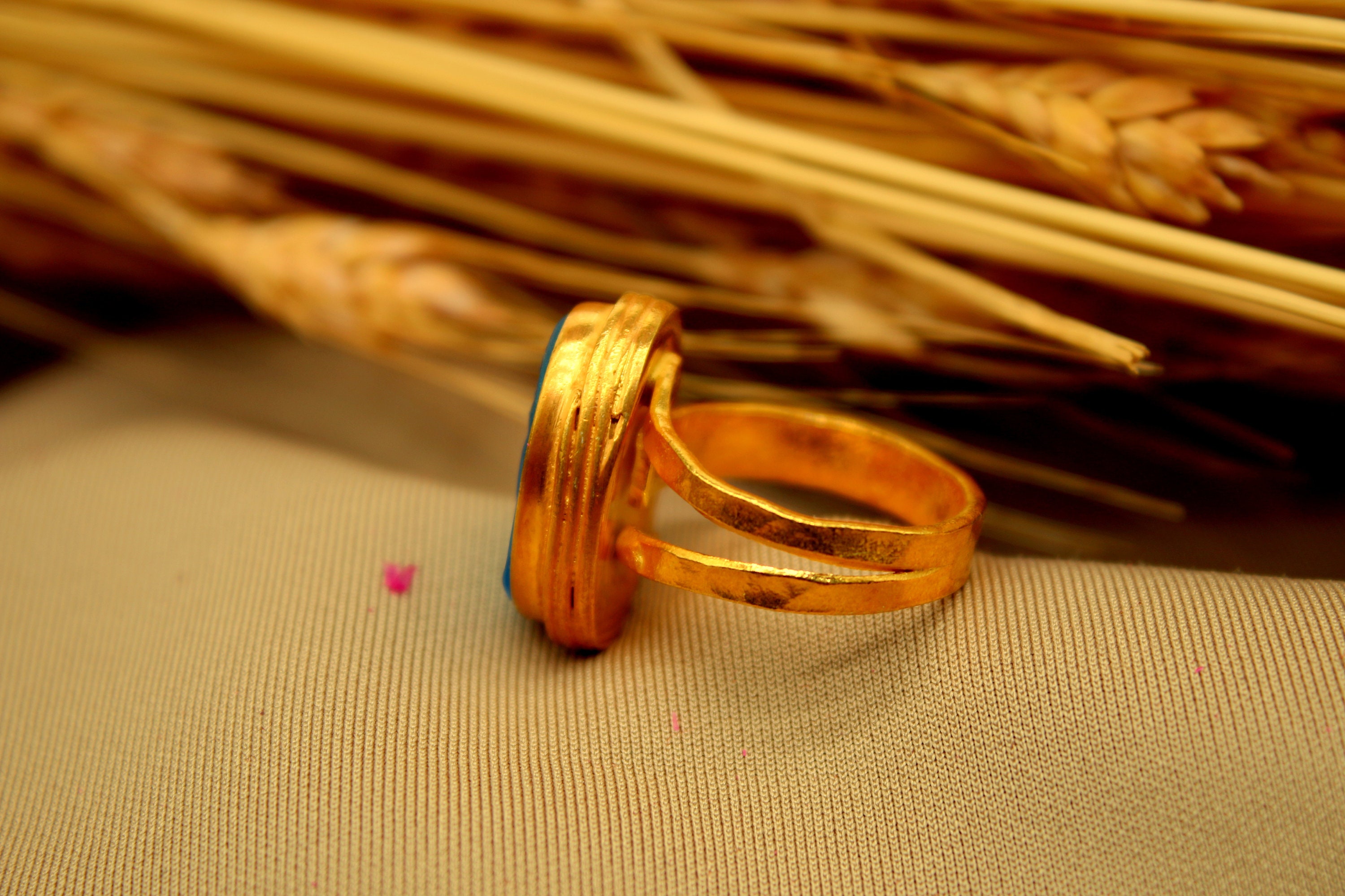 Intaglio Glass Silver Ring Intaglio Glass Ring Gold Over - Etsy
