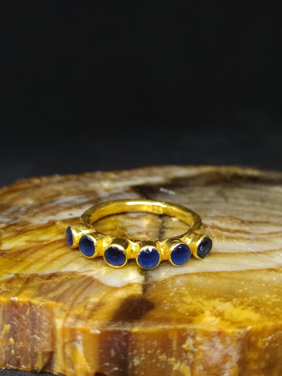 Womens Sapphire Promise Ring | Sapphire Silver Ring | Minimalist ...