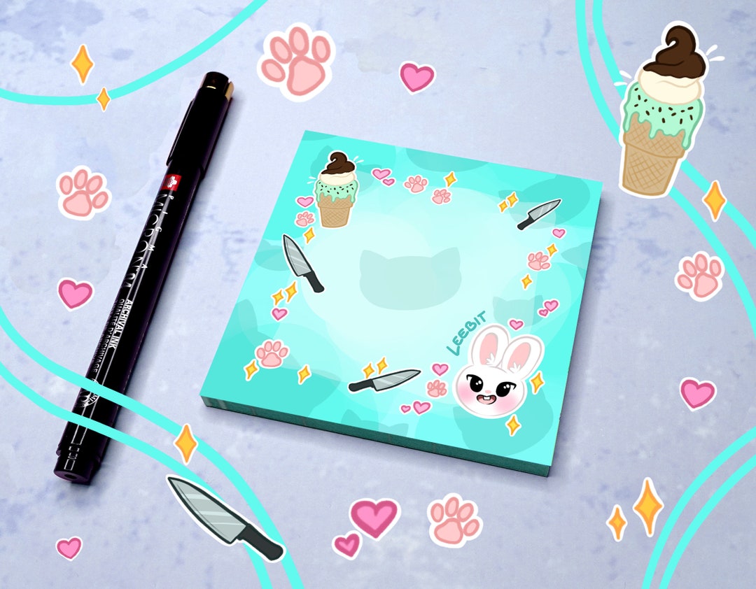 Skzoo-collection PRE-ORDER Devil Bunny Memo Pad-square-notepad-mascot ...