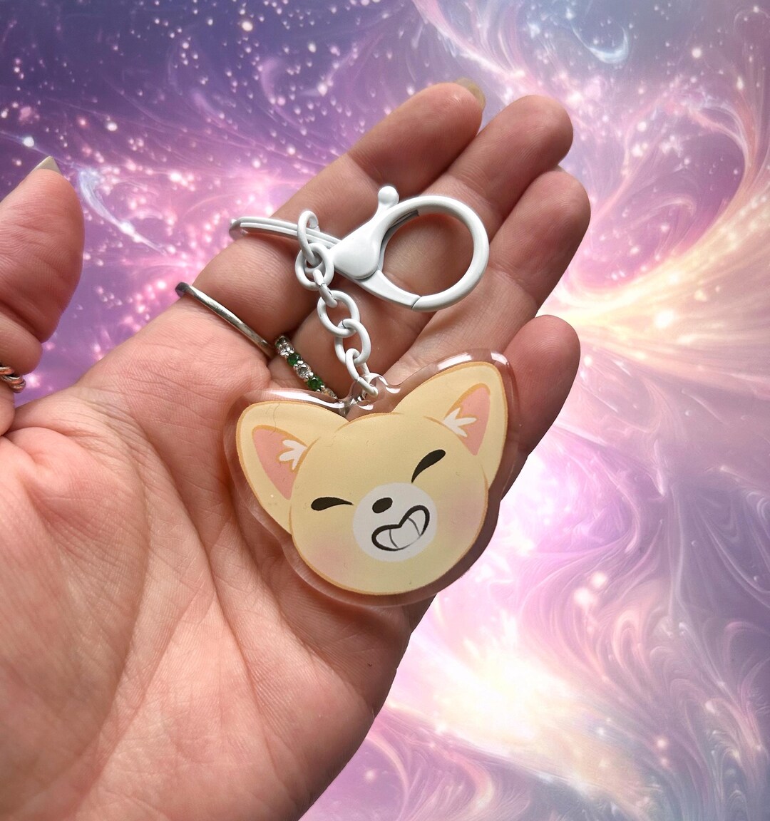 Foxiny-acrylic Keychain Skzoo-charm-stray Kids-keycharm-fennec Fox ...