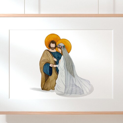 The Wedding of Mary and Joseph Print - Etsy