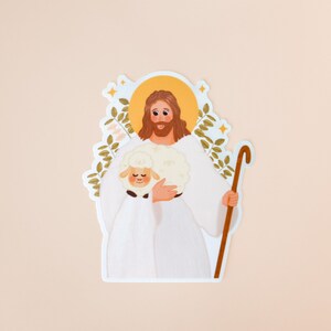 Catholic Sticker, Jesus the Good Shepherd, Catholic Gift, Christian ...