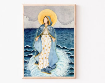 Our Lady, Star of the Sea, Stella Maris, Blessed Virgin Mary, Catholic ...