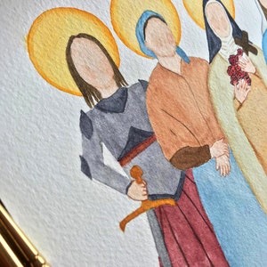 Women Saints, Catholic Saints, Watercolor Print, Art Print, Giclee ...