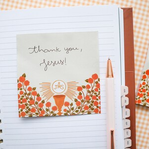 Holy Eucharist, 4 Inch Sticky Note, Catholic Stationery, Sticky Pad ...