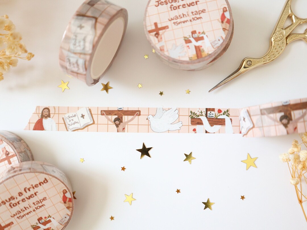 Catholic Washi Tape, Jesus Washi Tape, Stationery, Catholic Gift ...