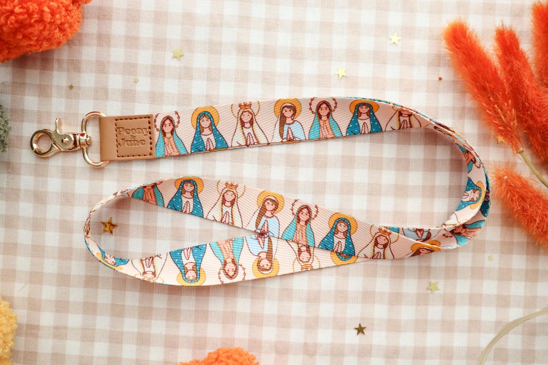 Catholic Lanyard, NEW Blessed Mother Lanyard, Catholic Gift, Catholic ...