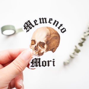 Catholic Sticker, Memento Mori, Catholic Gift, Vinyl Sticker, Water ...