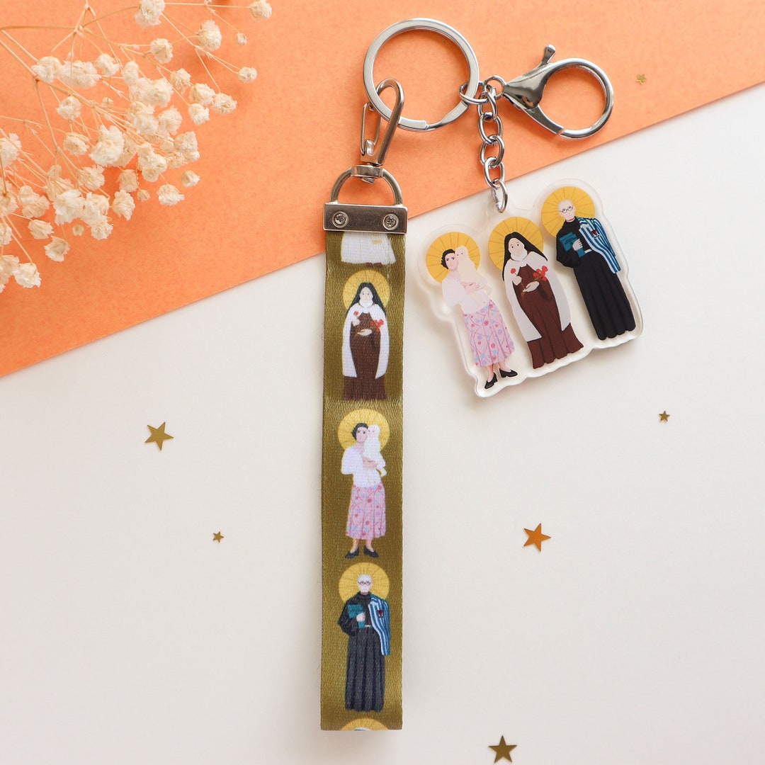 Catholic Saints Lanyard Keychain Gift St Gianna St - Etsy