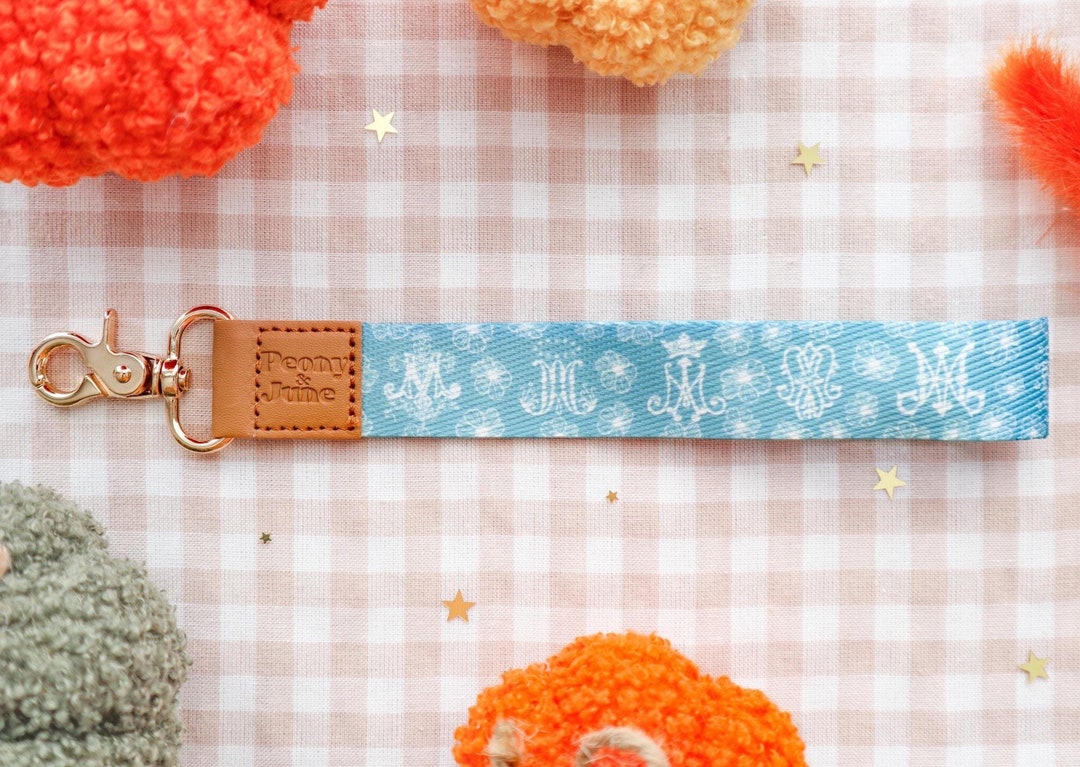 Catholic Wristlet, Marian Keychain, Auspice Maria, Catholic Saint ...