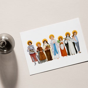 Female Saints, Catholic Print, Watercolor Print, Women of God, Holy ...