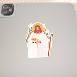 Catholic Sticker, Jesus the Good Shepherd, Catholic Gift, Christian ...