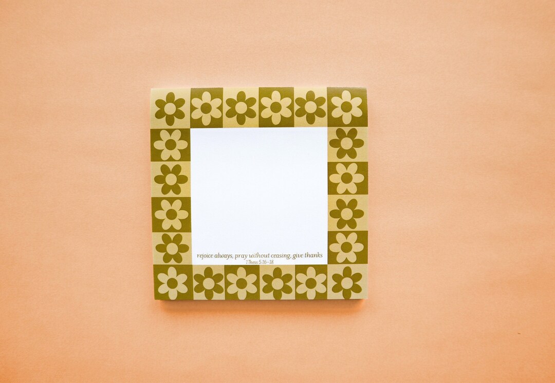 Bible Verse Sticky Note, 4 Inch, Christian Stationery, Catholic Gift ...