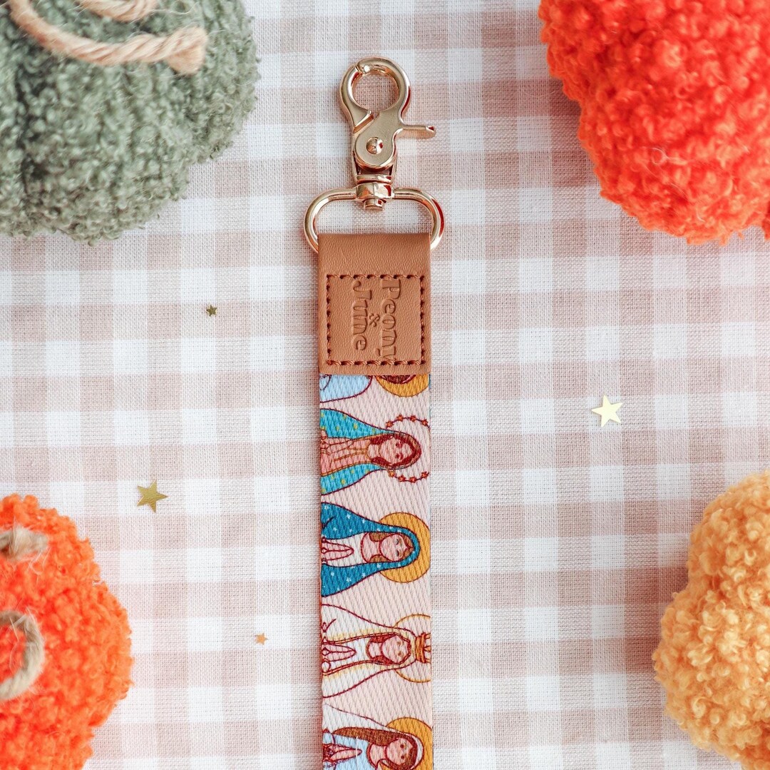 Catholic Wristlet, Blessed Mother Keychain, Catholic Saints, Marian ...