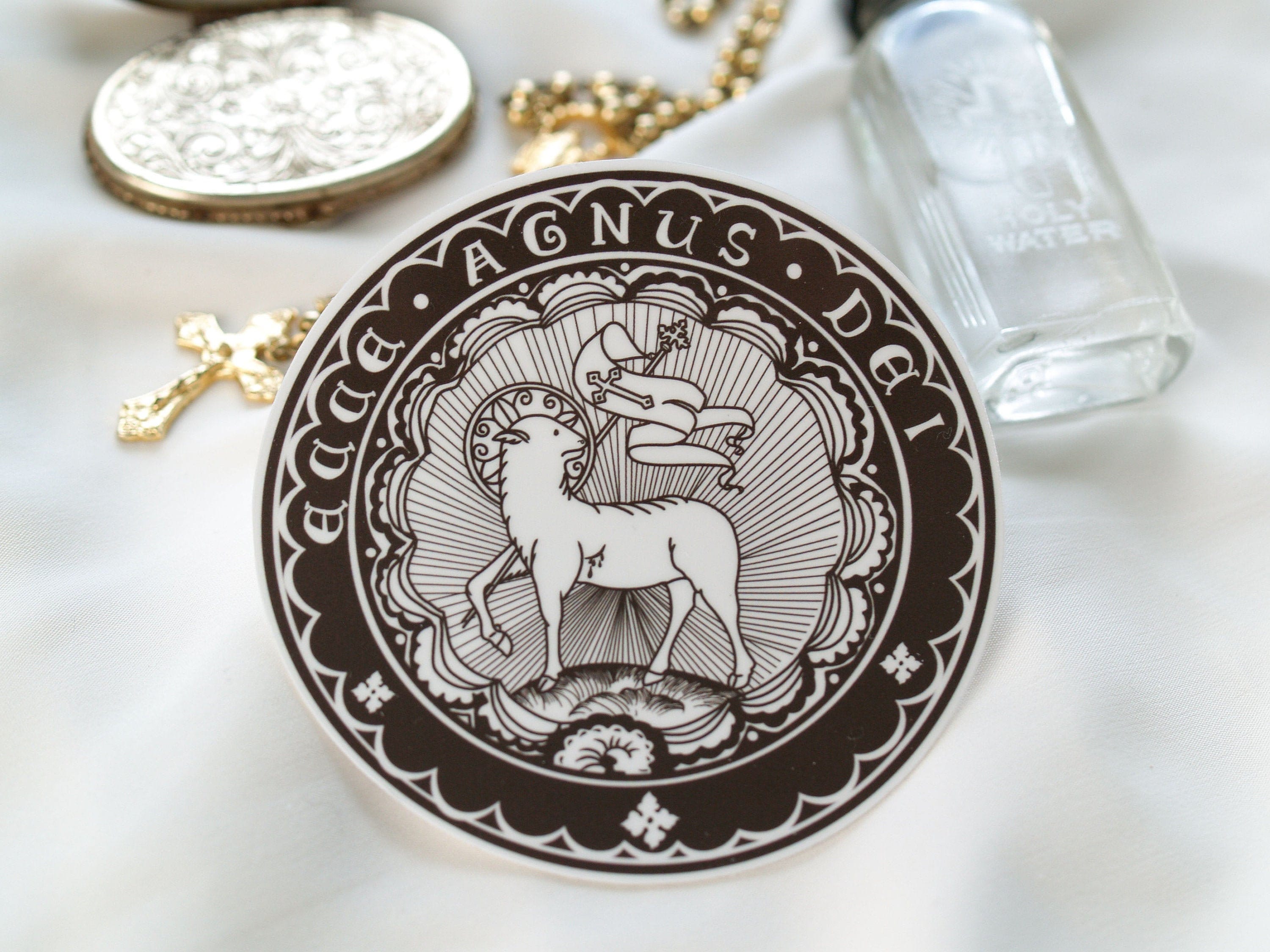 Ecce Agnus Dei Sticker Catholic Latin Sticker the Lamb of - Etsy UK