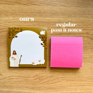 Jesus the Good Shepherd, 4 Inch Sticky Note, Catholic Stationery ...