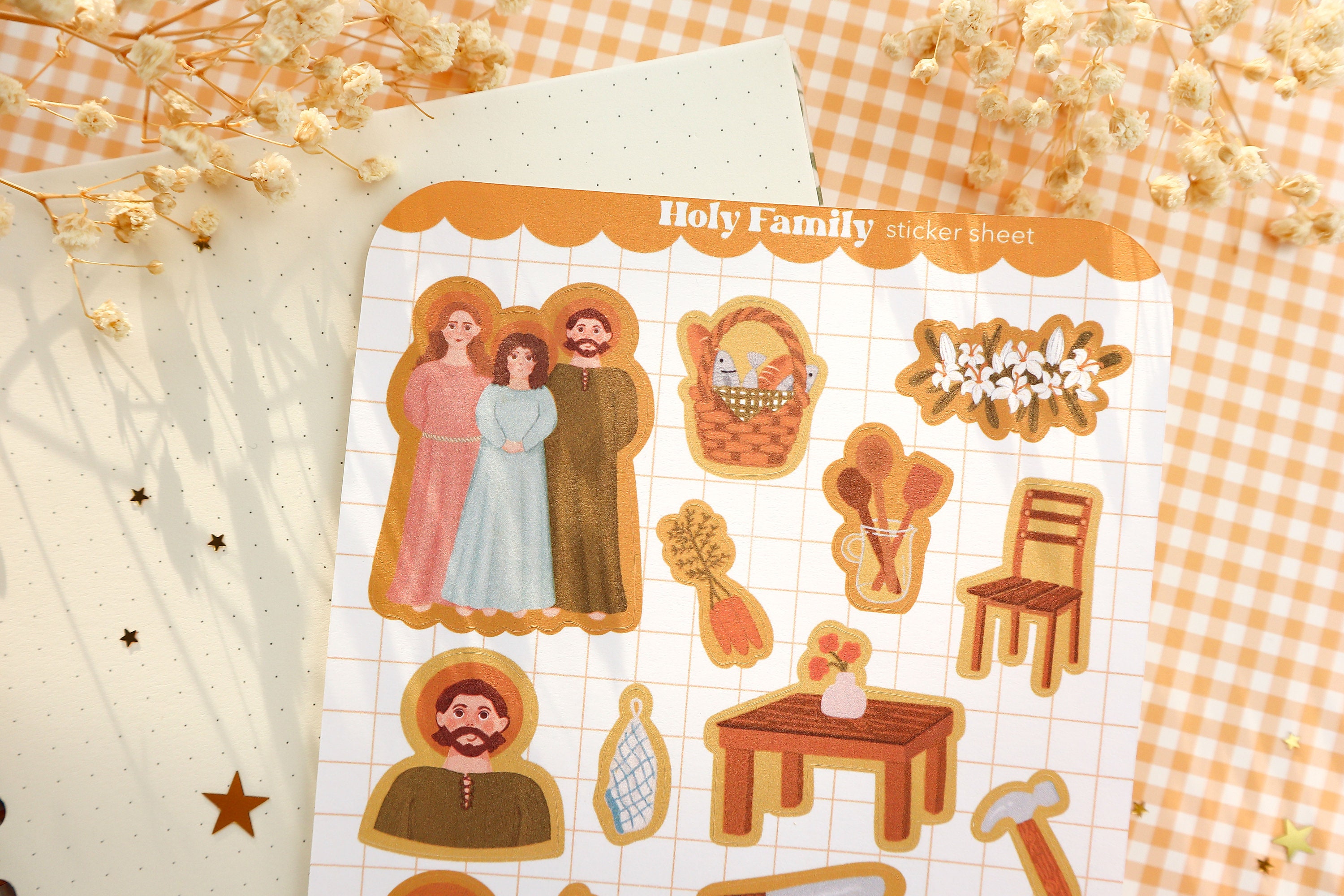 Catholic Stickers, Holy Family Sticker Sheet, Catholic Gift, Planner ...