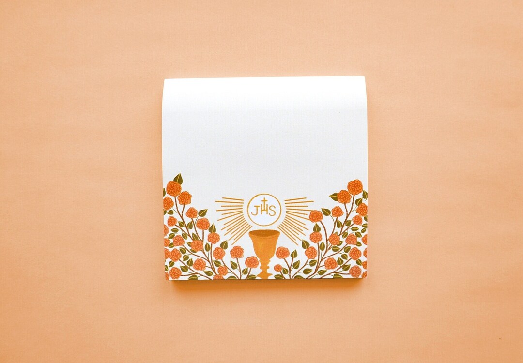 Holy Eucharist, 4 Inch Sticky Note, Catholic Stationery, Sticky Pad ...