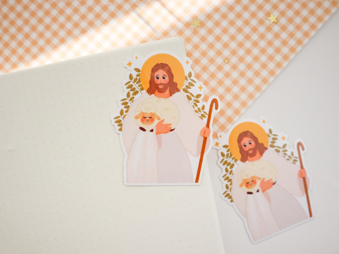 Catholic Sticker, Jesus the Good Shepherd, Catholic Gift, Christian ...
