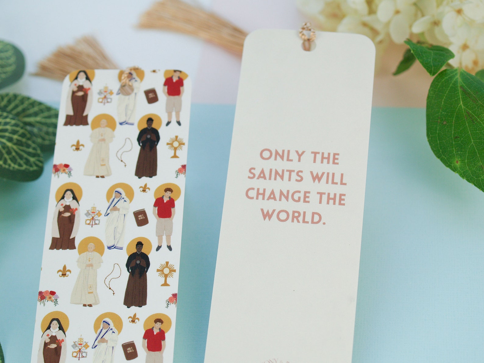 Bookmark Catholic Saints Bookmark Illustrated Bookmark - Etsy Hong Kong