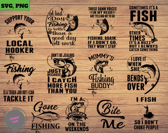 Fishing SVG Bundle 12 fishing lovers svg fishing quote cut | Etsy
